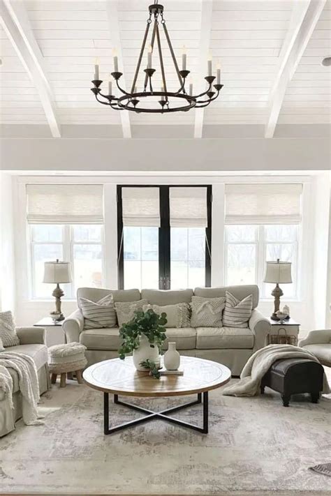 Modern Farmhouse Living Room Lighting Ideas For Warm Inviting Spaces