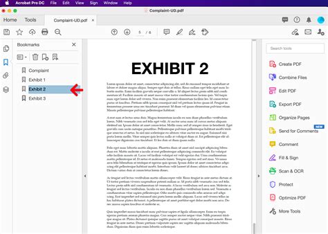 bookmark pdf documents with adobe acrobat before e filing them