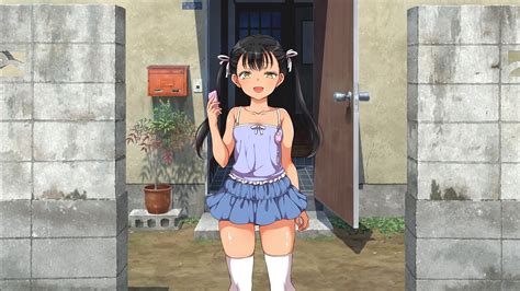 Aomizuan Marron Marron Lucky Dosukebe Zenpen Highres Black Hair Breasts Crime Prevention