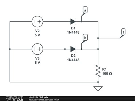OR Gate CircuitLab
