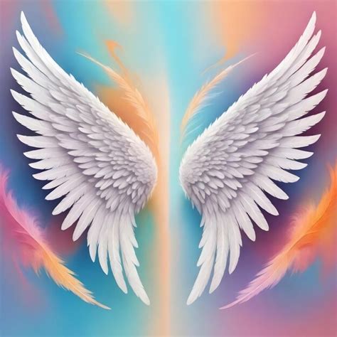 Premium Photo Beautiful Angel Wings Backdrop Digital Art Graphic