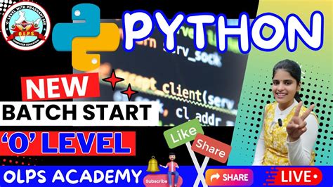 Python पायथन New Batch Start Olevel Olevelexam Python Computer Olpsacademy