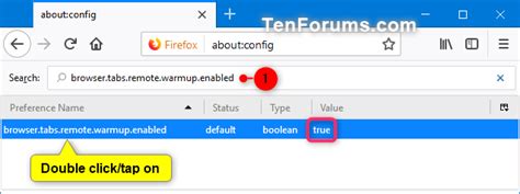 Enable Or Disable Tab Warming In Firefox Tutorials