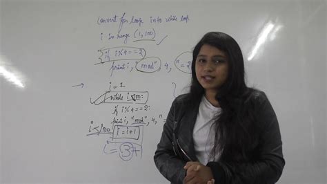 Convert For Loop To While Loop In Python Youtube