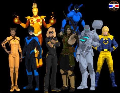 Justice League (Wave 2) - New DC Texverse by TexPool on DeviantArt