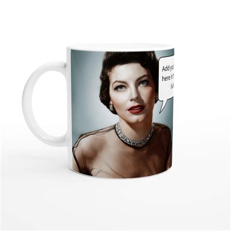 Ava Gardner Personalised Message In The Speech Bubble Etsy