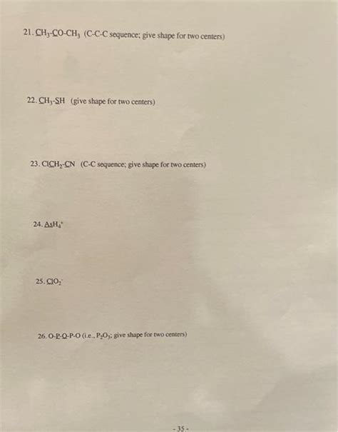 Solved Use The VSEPR Theory To Predict The Shapes Of The Chegg