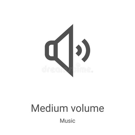 Volume Icon Vector From Big Data Collection Thin Line Volume Outline Icon Vector Illustration