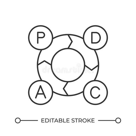 Circular Diagram With Letters Line Icon Stock Illustration Illustration Of Analysis Diagram