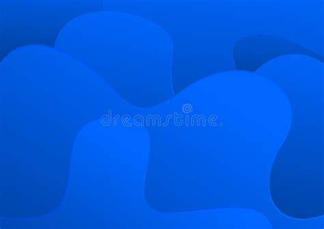 Abstract Blue Curve Shape With Soft Gradient Background Vector Illustration Stock Illustration
