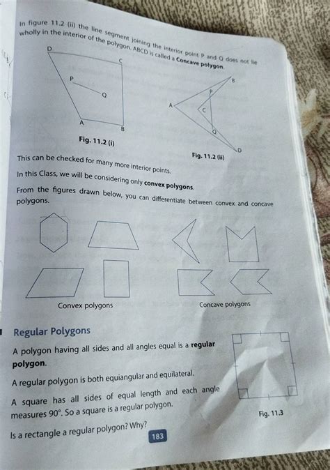in figure 11 2 ii the line segment joining the interior point p and q d