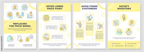 Price Model Yellow Brochure Template Dealing With Inflation Leaflet