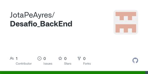 GitHub JotaPeAyres Desafio BackEnd