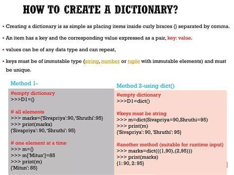Python Tuples And Dictionary Ppt
