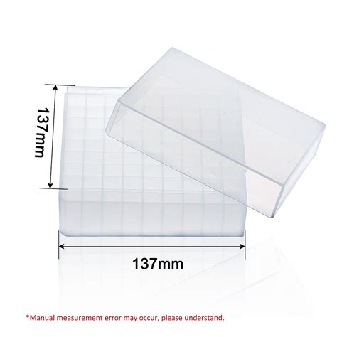 Labvida 6pcs Of Plastic Freezing Storage Boxes 81 Holes PP Material For 1 8ml Cryotube