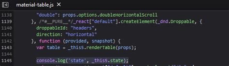 Unnecessary Console Log Issue Material Table Core Core Github