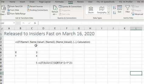 LET la nueva función de Excel que facilita el uso de fórmulas