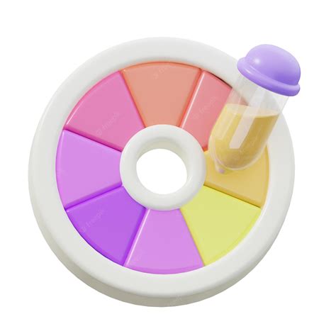premium photo 3d color picker isolated icon illustration render