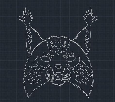 Bobcat Head Design Thousands Of Free Cad Blocks