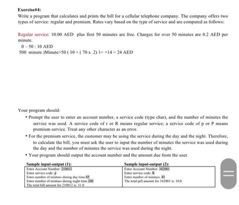 solved exercise 4 write a program that calculates and