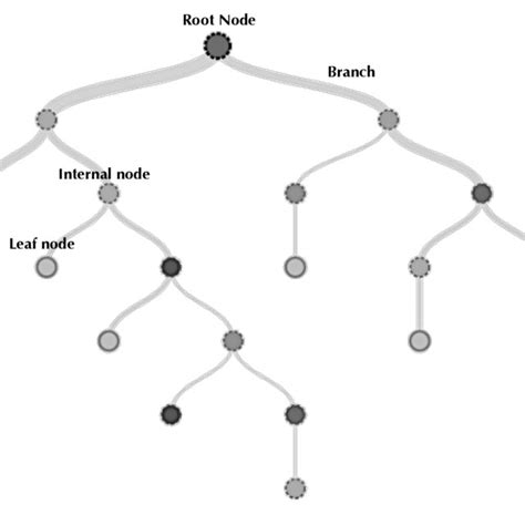 Schematic Of A Decision Tree With The Topmost Node In The Tree Download Scientific Diagram