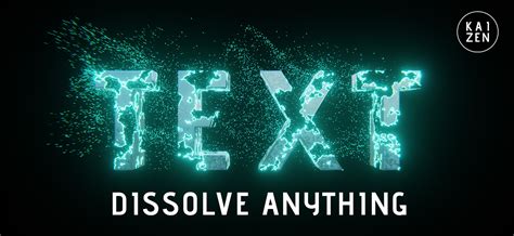 Dissolve Anything Using Shader Nodes And Particle Systems BlenderNation