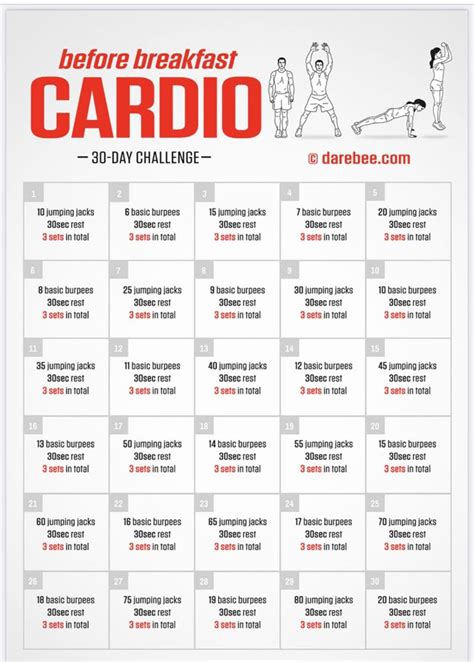 30 Day Cardio Workout Plan