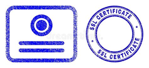 Textured Ssl Certificate Badge And Grunge Textured Certificate Pictogram Stock Vector Textured Ssl Certificate Badge And Grunge Textured Certificate Pictogram Stock Vector