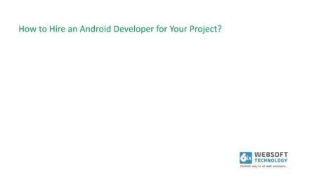 Ppt Hire Android App Developer India Through 6ixwebsoft Technology Powerpoint Presentation