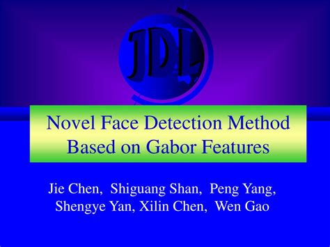 novel face detection method based on gabor features ppt download