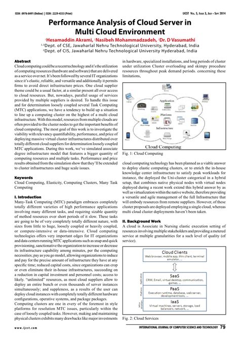 PDF Performance Analysis Of Cloud Server In Multi Cloud Environment