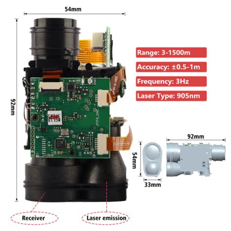600m 망원경 Arduino Lidar Lrf 거리 센서 의 고품질 600m 망원경 Arduino