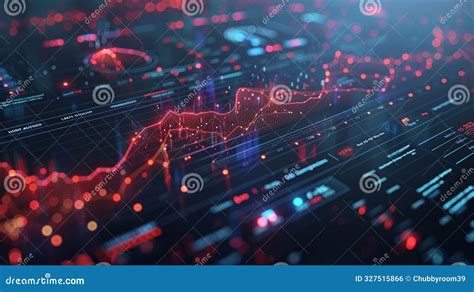 Futuristic Graphical User Interface With A Deep Blue Background