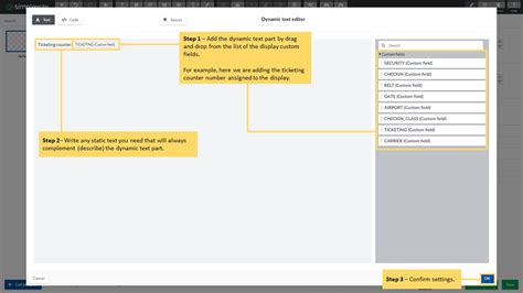 Use Dynamic Text To Create Ticketing Screen Design Data Driven Designs