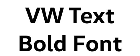 Vw Text Bold Font Dafont Style