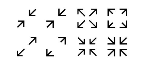 Premium Vector Fullscreen Vector Icon With Arrows Expand Maximize And Minimize Signs For Screen