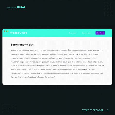Webdev Tips Implementing A Step By Step Guide On Your Website In 5 Min · Eduardo Araújo