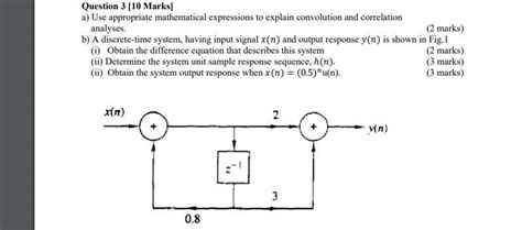 solved question 3 [10 marks] a use appropriate mathematical