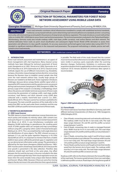 Pdf Detection Of Technical Parameters For Forest Road Network