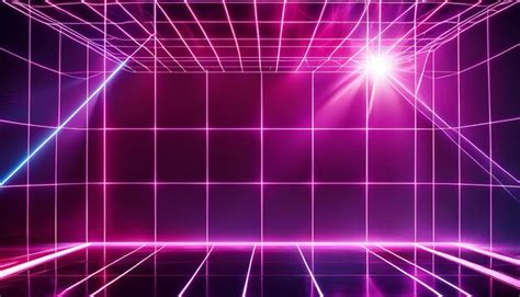 Laser Grid World Premium Ai Generated Image