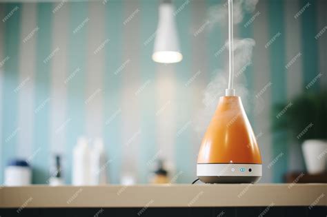 Premium Photo Aromatherapy Diffuser Emitting Steam In A Therapy Room