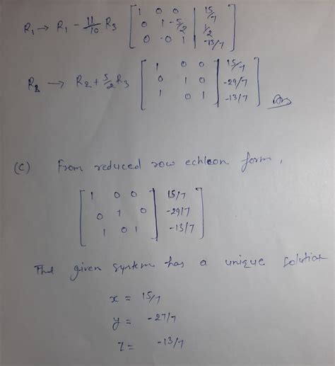 [solved] consider the following linear system of equations using