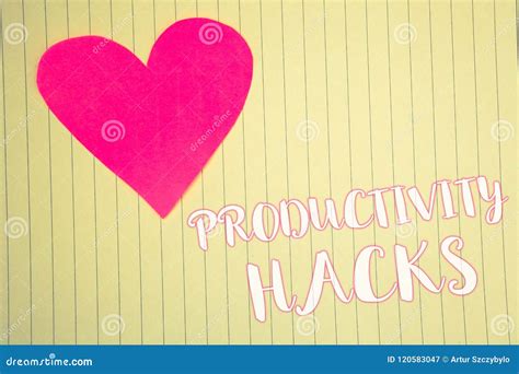 Word Writing Text Productivity Hacks Business Concept For Hacking Solution Method Tips