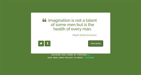 Quotes Machine Wih React JS Devpost