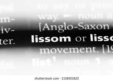 Lissom Word Dictionary Lissom Concept Stock Photo 1158501823 | Shutterstock