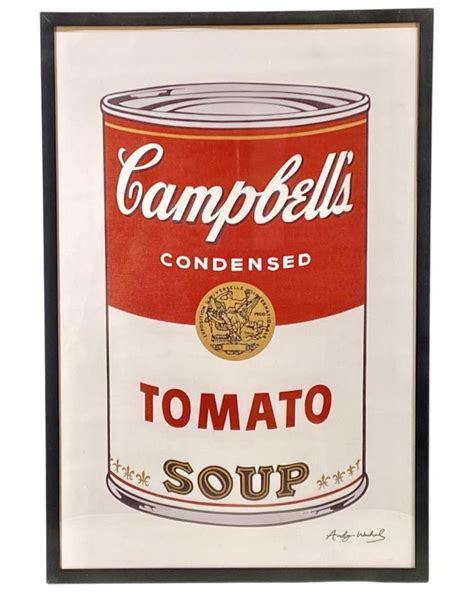 Andy Warhol Andy Warhol Campbells Tomato Soup Fine Print Mutualart