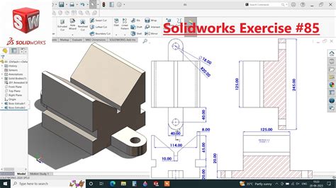 Solidworks Tutorial For Beginners Exercise 85 Youtube