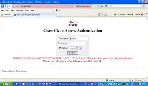 Solved OOB Error WLC OOB VG Cisco Community