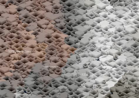 Abstract Blue Cube Pattern