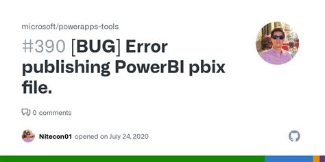 Bug Error Publishing Powerbi Pbix File Issue Microsoft Powerapps Tools Github